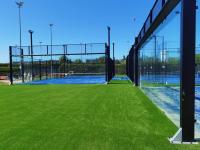 China Customized Factory Wholesale 4m Panoramic Padel Tennis Court 10x20m 4x20m for sale