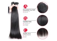 China 8A Grade 100% Original Peruvian Virgin Hair Weft Straight Factory Price No Shedding No Tangling for sale