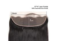 China Brazilian Hair Straight 13x4 Ear to Ear Hair Lace Frontal Closure With Front Baby Hair for sale