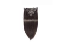 China Color #2 Can Be Restyled Silky Smooth Soft Clip in Hair Extension Europe Hair Extension for Hair Salon 18