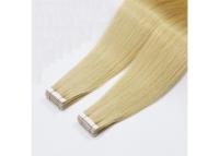China 613 Pre Bonded Remy PU Tape Hair Extensions No Chemical No Smell for sale