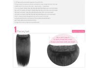 China Length 20inch Clip Lace Clip in Hair I-tip U-tip Flip in Hair Halo Hair Extensions Natural Black 1b Color for sale