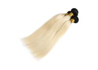China 1B Blonde 613 Color Brazilian Hair Weft Ombre Color Human Virgin Hair Weave 12