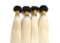 China 1B Blonde 613 Color Brazilian Hair Weft Ombre Color Human Virgin Hair Weave 12