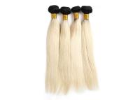 China 1B Blonde 613 Color Brazilian Hair Weft Ombre Color Human Virgin Hair Weave 12