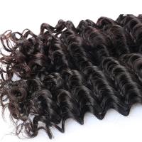 China Brazilian Virgin Hair Weave Deep Wave Smooth and Soft Virgin Hair Extension Natural Black for sale