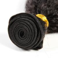 China Afro Kinky Straight Malaysian Hair Extensions Bundles 8A Grade No Fiber No Synthetic for sale