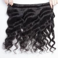 China Real Human Hair 1b Color Brazilian Loose Wave Deep Wave Hair 2m Weft for sale