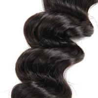 China Premium Quality Brazilian Virgin Hair Loose Wave with Closure Hair Bundles for sale