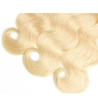 China 7A Body Wave Blonde Brazilian Curly Hair 613 Colored Hair Extensions No Chemical for sale