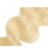 China 7A Body Wave Blonde Brazilian Curly Hair 613 Colored Hair Extensions No Chemical for sale