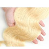 China 7A Body Wave Blonde Brazilian Curly Hair 613 Colored Hair Extensions No Chemical for sale