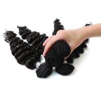 China Brazilian Hair Weave Bundles  , 100 Human Hair 3 Bundle Hair Deals With Closure for sale
