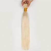China Single Drawn Human Hair Weave Color 613 Blonde Weft Hair Extensions 12-26 Inch for sale