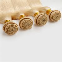 China Single Drawn Human Hair Weave Color 613 Blonde Weft Hair Extensions 12-26 Inch for sale