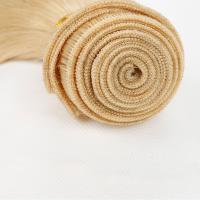 China Single Drawn Human Hair Weave Color 613 Blonde Weft Hair Extensions 12-26 Inch for sale