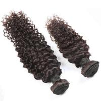 China Unprocessed Indian Deep Curly Hair Bundles Durable With High Temperature Disinfection for sale