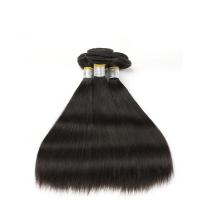 China 9A Unprocessed Indian Human Hair Bundles Straight 12''- 32'' , Natural 1b Black Color for sale