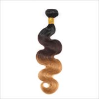 China Brazilian 3 Tone Ombre Hair Extensions , Ombre Human Hair Bundles for sale