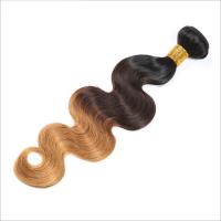 China Brazilian 3 Tone Ombre Hair Extensions , Ombre Human Hair Bundles for sale