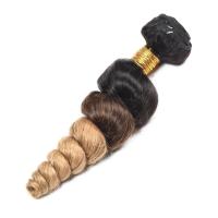 China Loose Wave Blonde Ombre Remy Hair Extensions Soft And Clean 1b/4/27 Color for sale