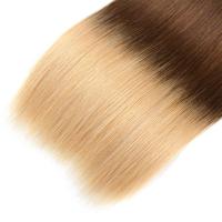 China 3 Tone Ombre Brazilian Hair Weave , Silky Straight Ombre Real Hair Extensions for sale