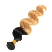 China Virgin Ombre Hair Weave Bundles , Body Wave 3 Tone Ombre Brazilian Hair for sale