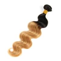 China Virgin Ombre Hair Weave Bundles , Body Wave 3 Tone Ombre Brazilian Hair for sale