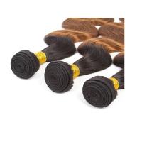 China Grade 8A Three Tone Ombre Hair Extensions 100% Real Hair Material for sale