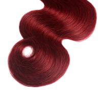 China Unprocessed Ombre Hair Weave 1b/99j Wine Red Body Wave Burgundy Soft And Silky for sale