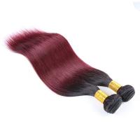 China Brazilian Virgin Ombre Hair Weave Ombre Human Hair Extensions 12