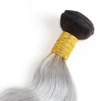 China 1B Grey Ombre Hair Weave Brazilian Ombre Curly Weave No Chemical for sale