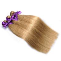 China Colored Brazilian Ombre Hair Weave Weft #27 Color Straight Virgin Hair Extension for sale