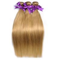 China Colored Brazilian Ombre Hair Weave Weft #27 Color Straight Virgin Hair Extension for sale