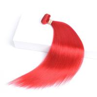 China Fashion Red Color Ombre Hair Weave Virgin Hair Weft 12-26 inch for sale