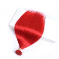 China Fashion Red Color Ombre Hair Weave Virgin Hair Weft 12-26 inch for sale