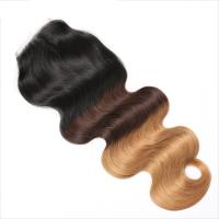 China 1b 4 27 Curly Lace Closure Full Hairs 100% Unprocessed No Shedding for sale
