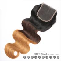China 1b 4 27 Curly Lace Closure Full Hairs 100% Unprocessed No Shedding for sale