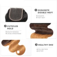 China 1b 4 27 Curly Lace Closure Full Hairs 100% Unprocessed No Shedding for sale
