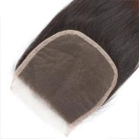 China No Shedding 4x4 Lace Closure Straight High Grade 4x4 Silk Base Closure for sale