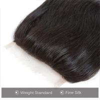 China No Shedding 4x4 Lace Closure Straight High Grade 4x4 Silk Base Closure for sale