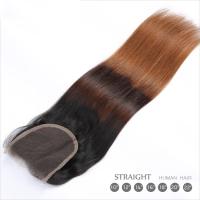 China Natural 3 Tone Color Straight Lace Closure Free Shedding Virgin Hair Lace Closure 30-50g for sale