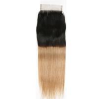 China 1b 27 Straight Virgin 4x4 Lace Closure Hair Pieces For Women'S Thinning Hair for sale