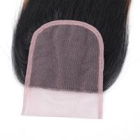 China Silk Base Grade 10A 4x4 Lace Closure 100% Virgin Human Hair Two Tone Color for sale