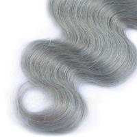 China 1b Grey Body Wave 4x4 Lace Closure No Sheddding Curly Hair Lace Closure for sale