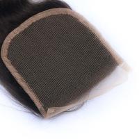 China 1b Grey Body Wave 4x4 Lace Closure No Sheddding Curly Hair Lace Closure for sale