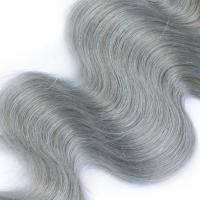 China 1b Grey Body Wave 4x4 Lace Closure No Sheddding Curly Hair Lace Closure for sale