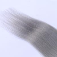 China Hand Tied 1b 4x4 Grey Lace Closure 100 Unprocessed Human Hair No Tangle for sale