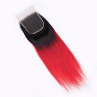 China Straight 4x4 Lace Front Closure Virgin Remy 4x4 Brazilian Closure 9A / 10A Grade for sale