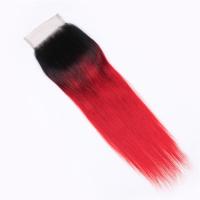 China Straight 4x4 Lace Front Closure Virgin Remy 4x4 Brazilian Closure 9A / 10A Grade for sale